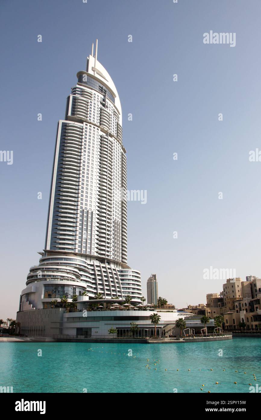 City skyline of many Emaar Properties highrise residential condo and ...