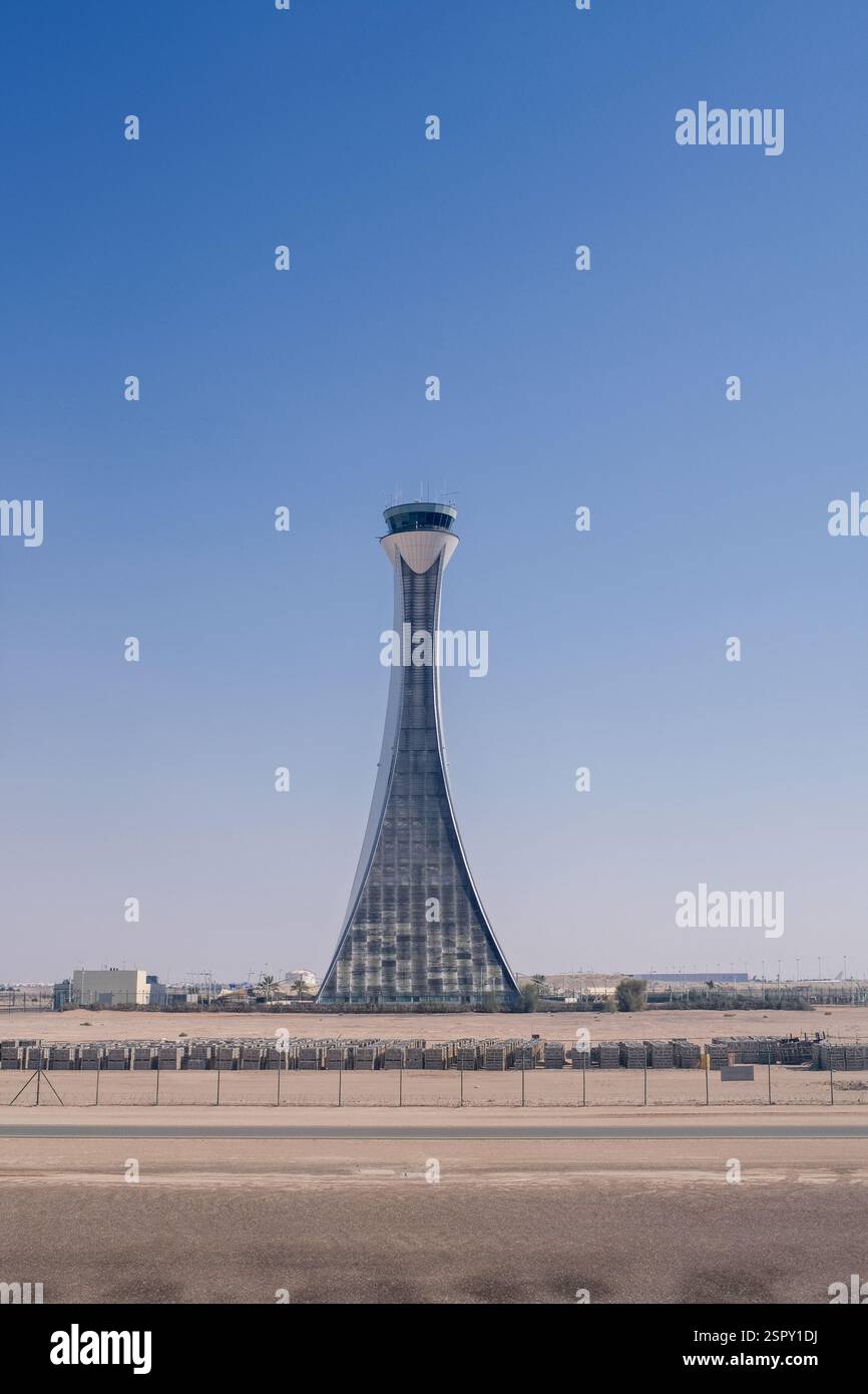 Abu Dhabi International Airport (AUH, OMAA) with new modern Control ...