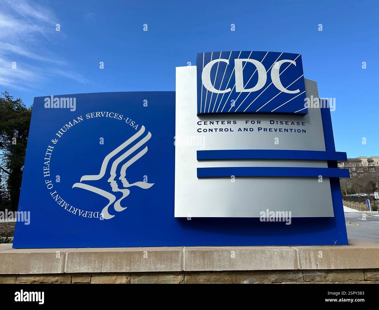 A sign stands at an entrance to the main campus of the Center for ...