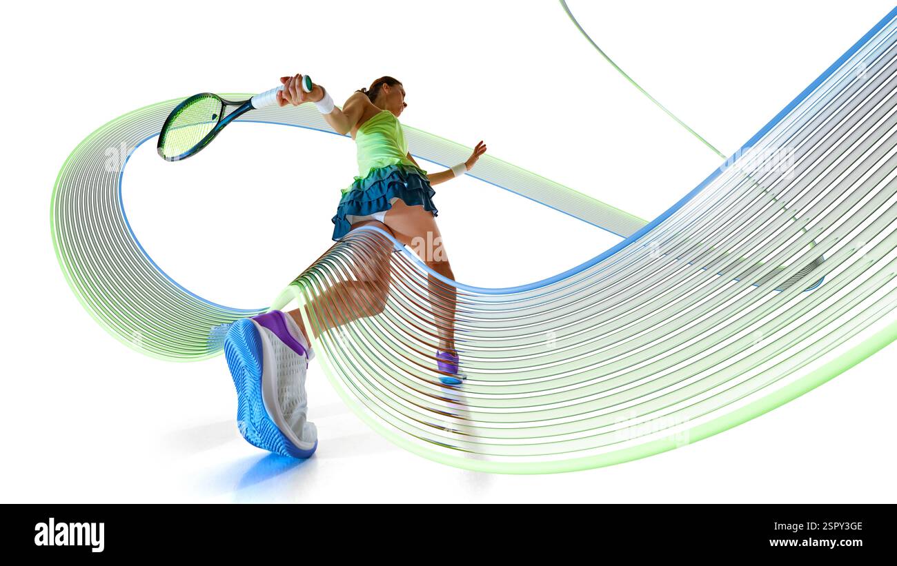 Focused tennis player Cut Out Stock Images & Pictures - Alamy