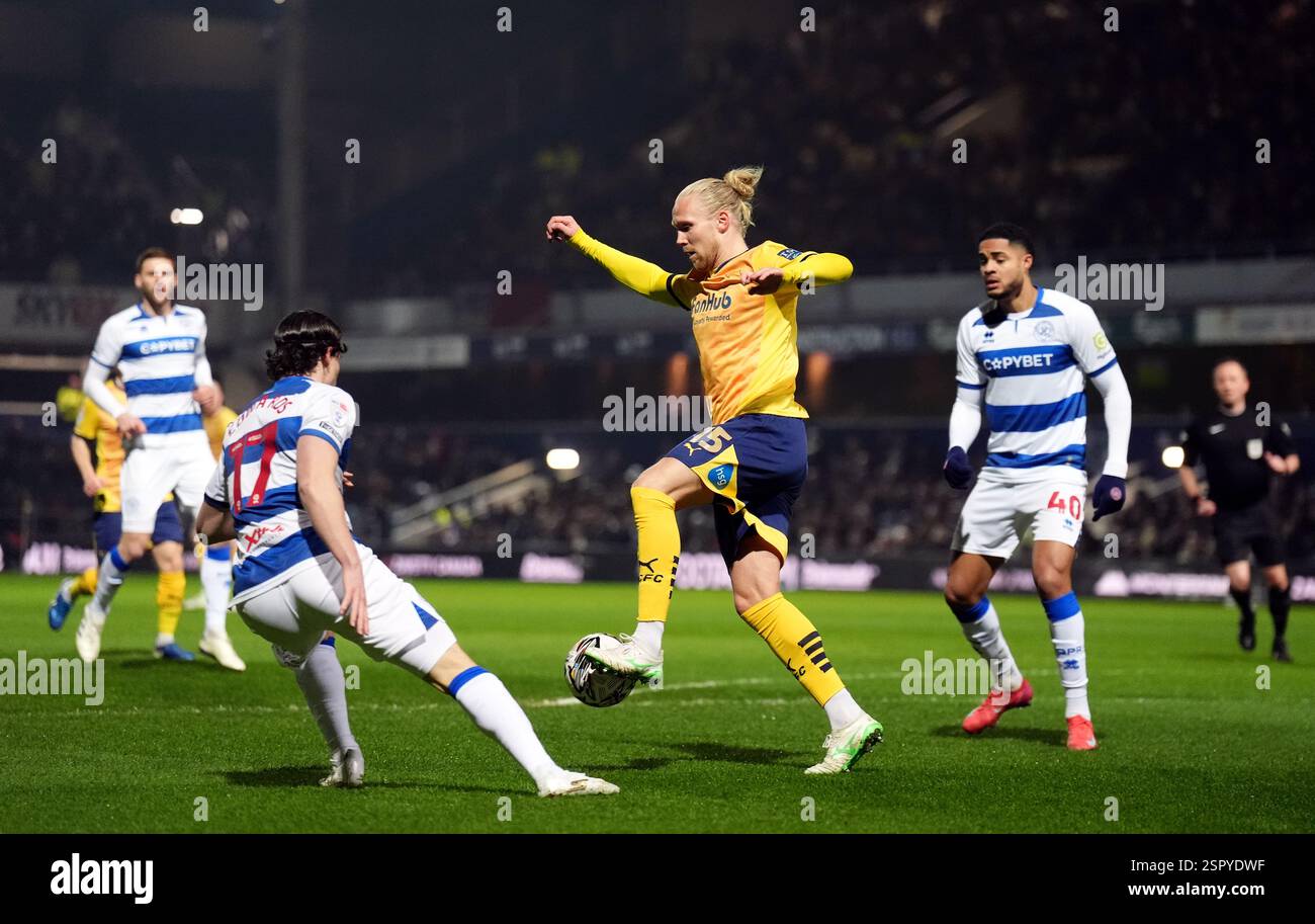 Derby County's Lars-Jorgen Salvesen during the Sky Bet Championship ...