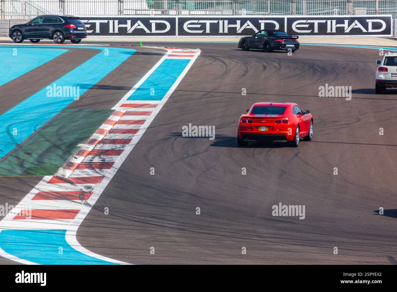F1 Race Track Abu Dhabi, Yas Stock Photo - Alamy
