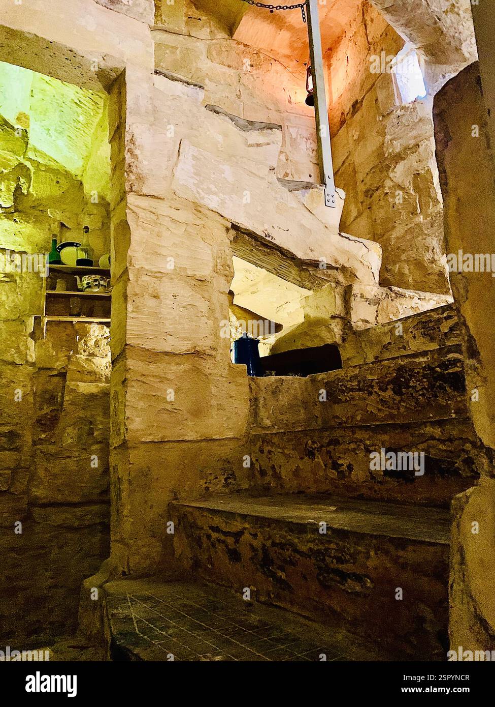Traditional Maltese house in the old part of Valletta built with local ...