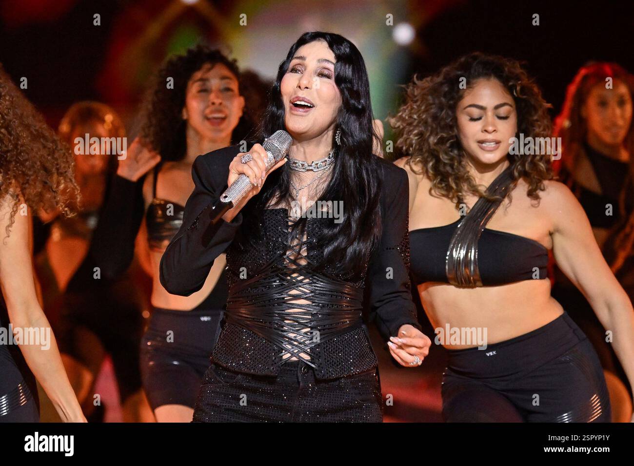FILE - Cher performs during the Victoria's Secret Fashion Show on Oct ...