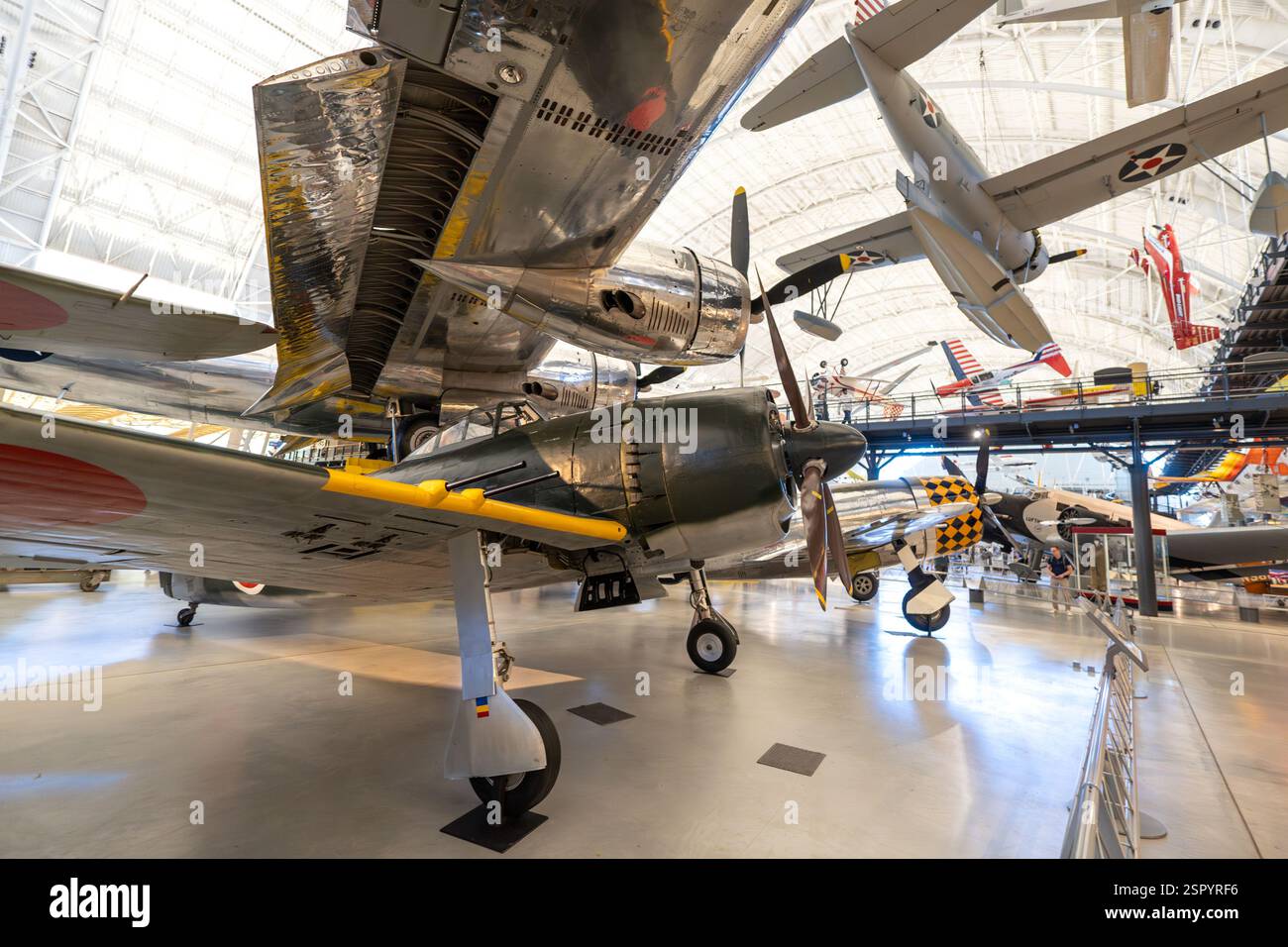 Kawanishi N1K in the Smithsonian Air and Space Museum, Udvar Hazy ...