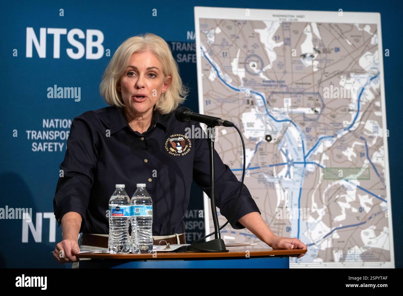 National Transportation Safety Board Chair Jennifer Homendy speaks ...