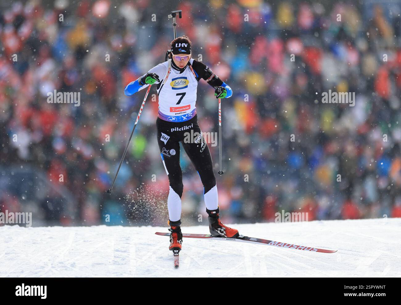 Lenzerheide, Switzerland. 14th Feb, 2025. IBU World Biathlon ...