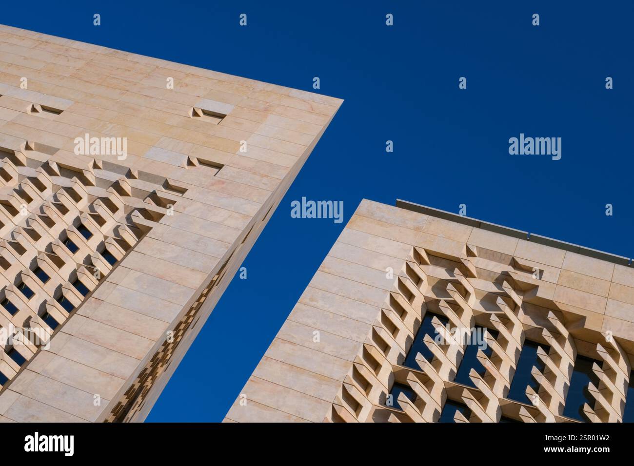 Modern architecture of Malta parliament building Stock Photo - Alamy