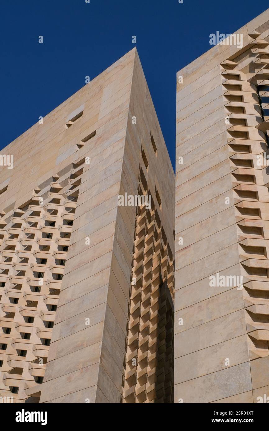 Modern architecture of Malta parliament building Stock Photo - Alamy