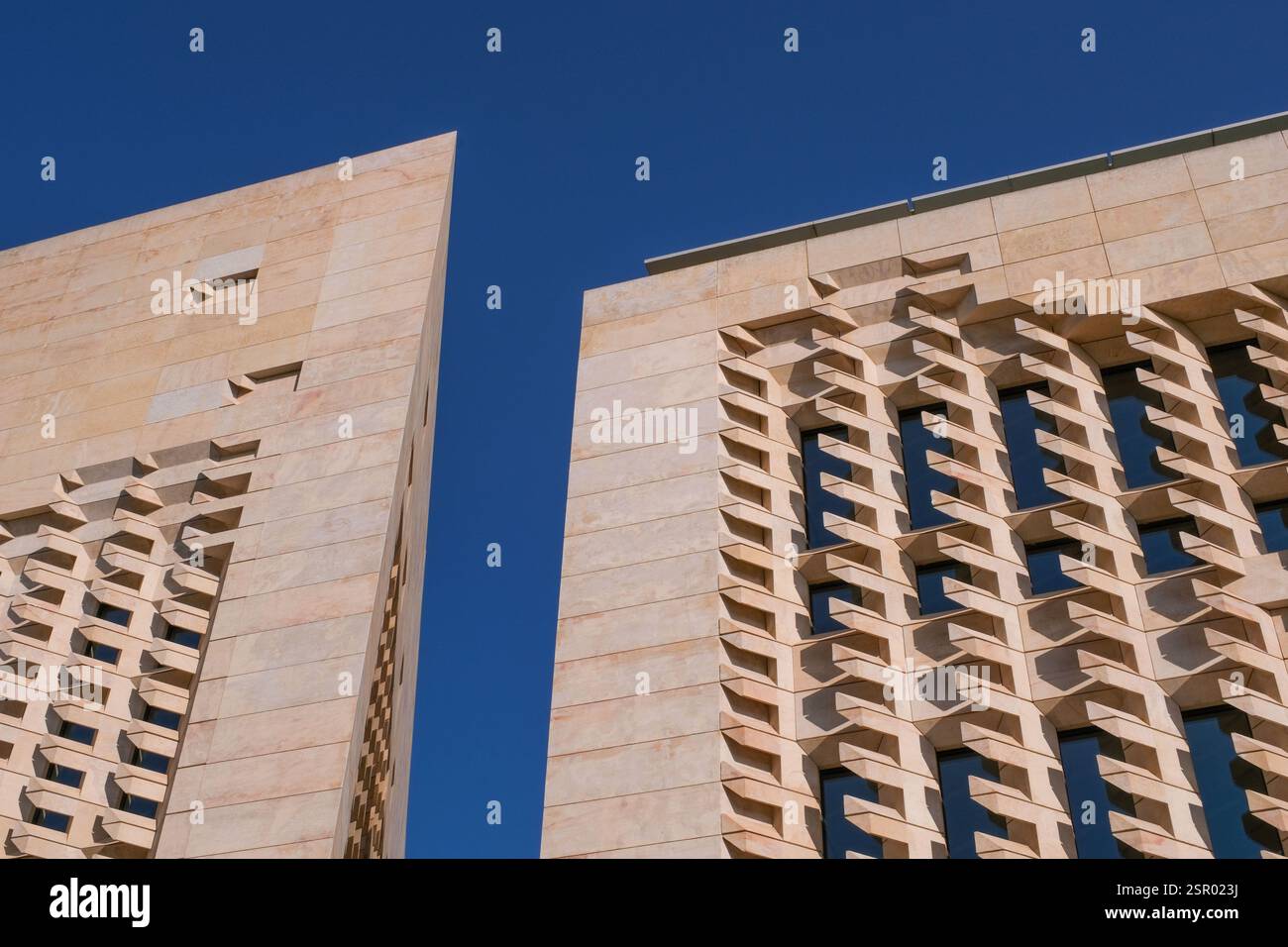 Modern architecture of Malta parliament building Stock Photo - Alamy