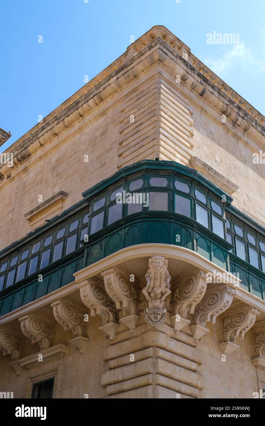 Grand Master's Palace, sandstone building with balcony in Valletta, Malta Stock Photo - Alamy