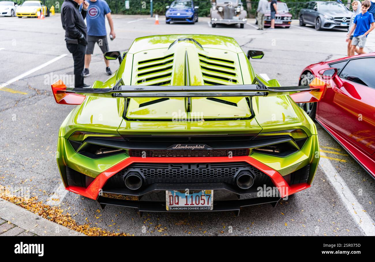 Chicago, Illinois - September 29, 2024: 2021 Lamborghini Huracan STO ...