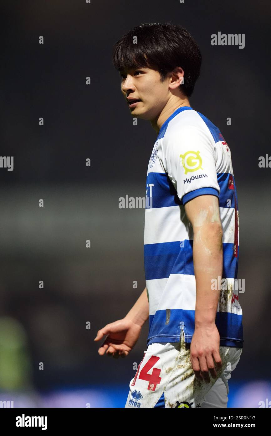 Queens Park Rangers' Koki Saito during the Sky Bet Championship match ...