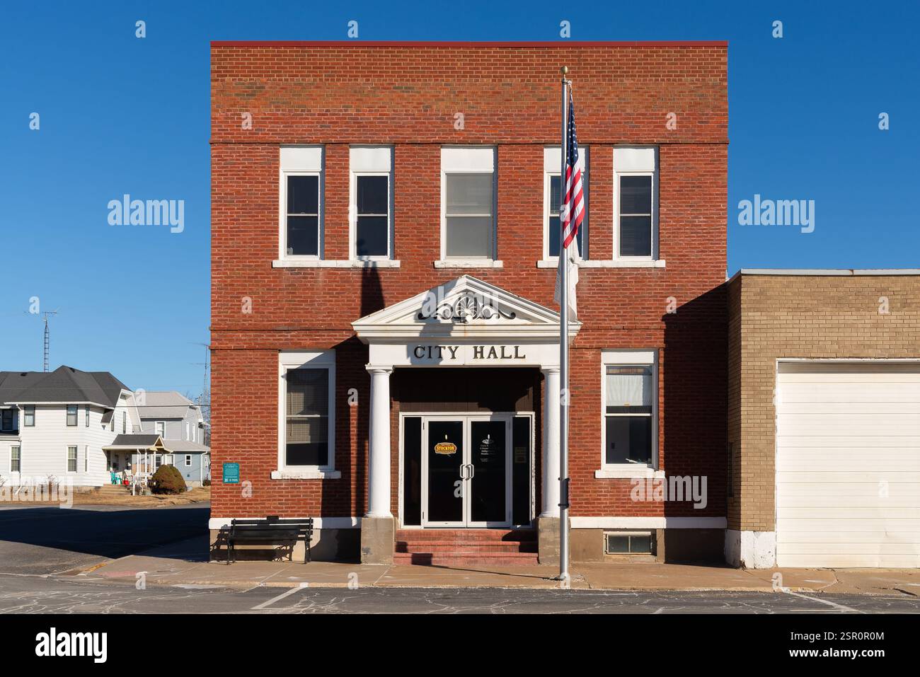 Exterior of City Hall in Stockton, Illinois, USA Stock Photo - Alamy