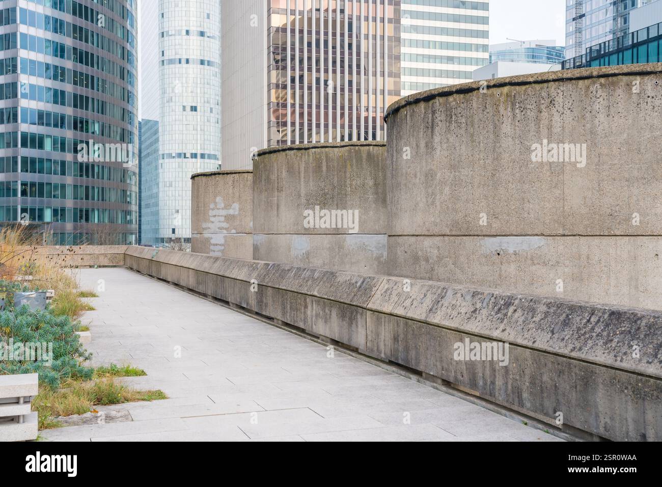 Urban textures and modern architecture blend in a cityscape walk Stock ...