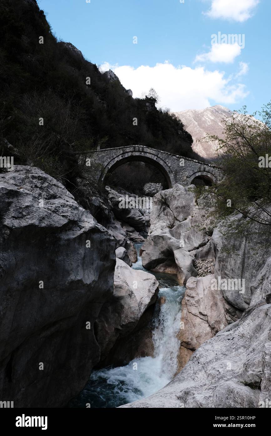 old ottoman bridge in Albania. beautiful stone bridge. amazing ...