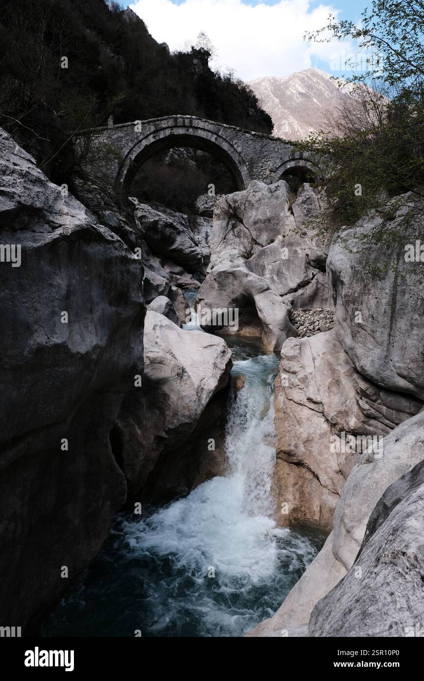 old ottoman bridge in Albania. beautiful stone bridge. amazing ...