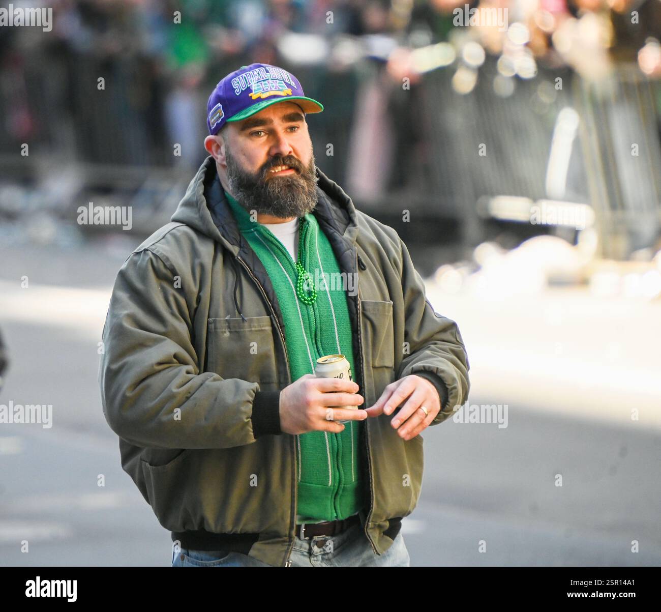 Philadelphia, Pennsylvania, USA. 14th Feb, 2025. Eagles legend JASON ...