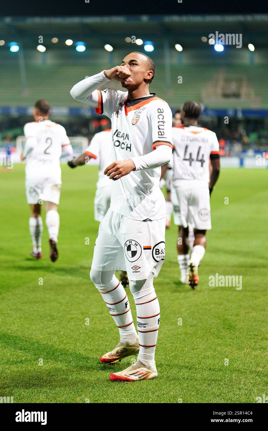 22 Eli Junior KROUPI (fcl) during the Ligue 2 BKT match between Troyes ...