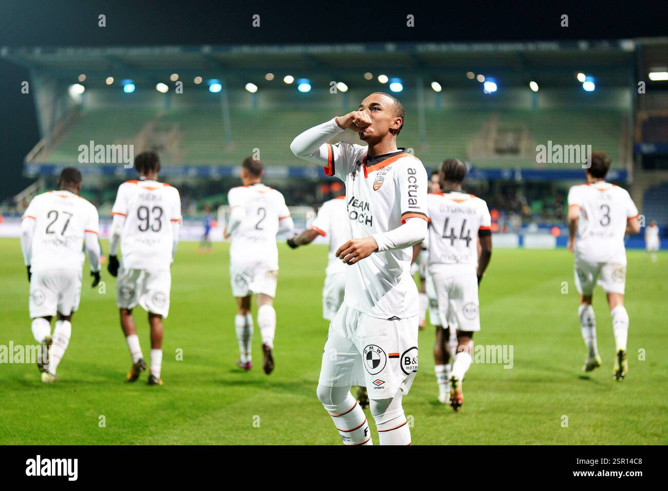 22 Eli Junior KROUPI (fcl) during the Ligue 2 BKT match between Troyes ...