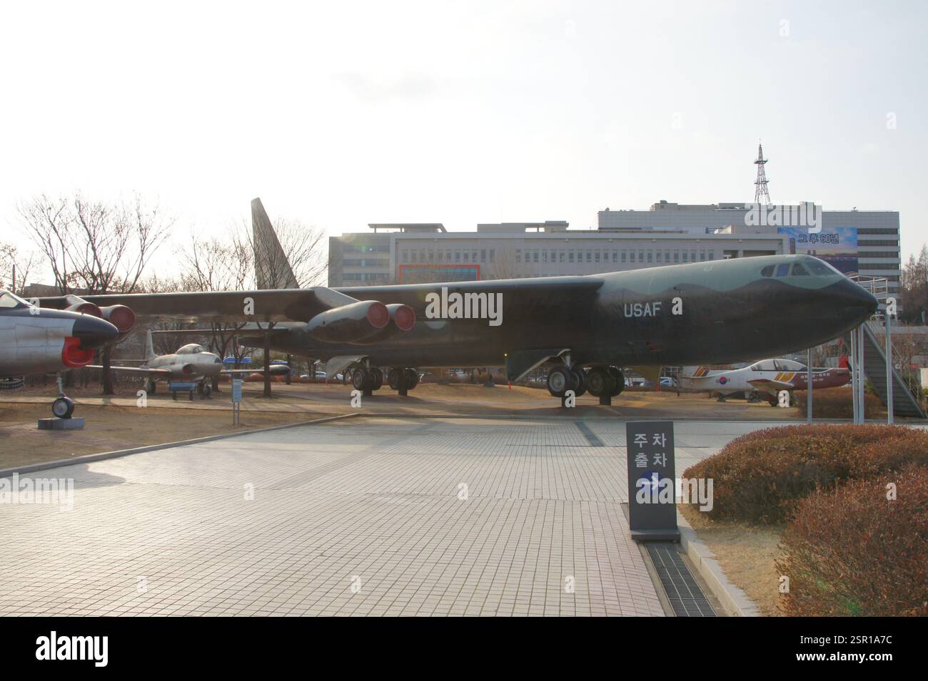 B-52 Stratofortress, a USAF strategic bomber. Eight engines, long range ...