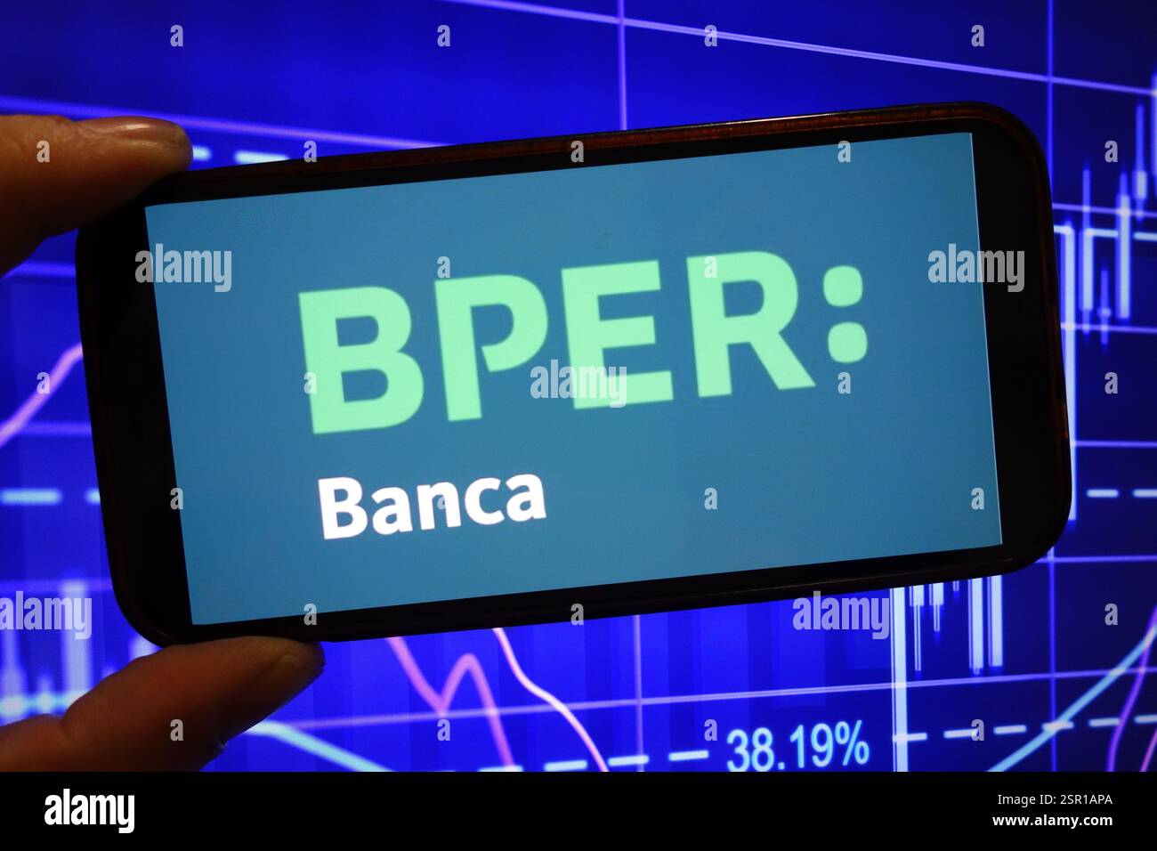 Poland. 14th Feb, 2025. In this photo illustration, the BPER Banca ...