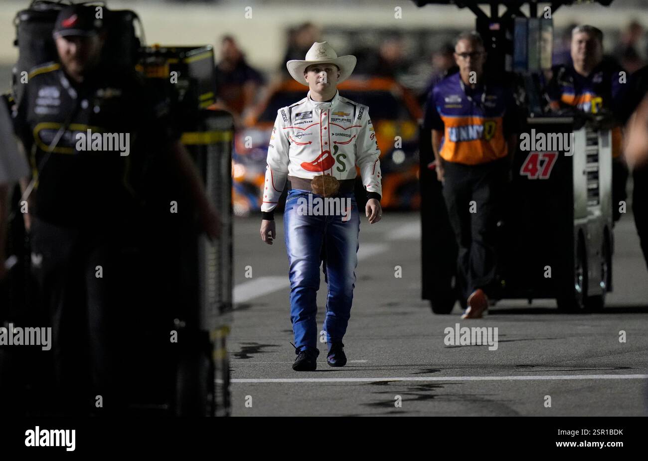 Justin Haley during qualifying for the NASCAR Daytona 500 auto race ...