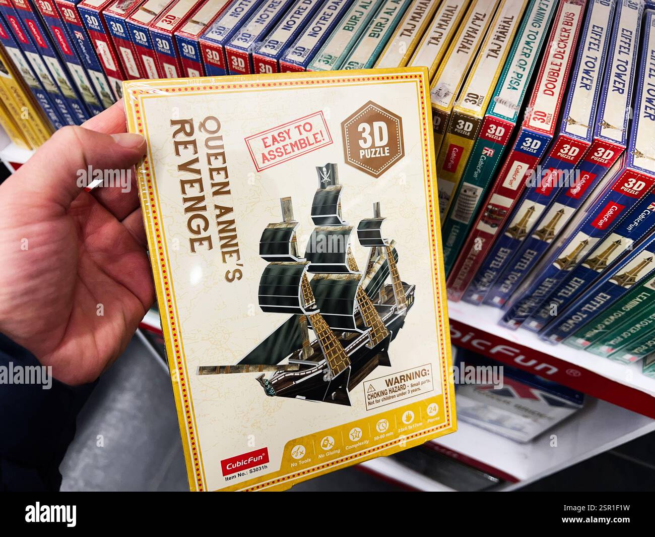 Lviv, Ukraine - February 13, 2025: Hand holding a Queen Anne's Revenge ...