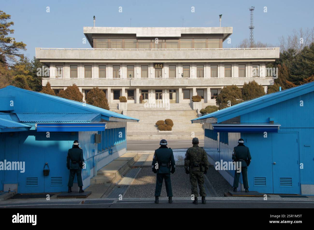 Korean DMZ. Panmunjom is a village in North Korea that serves as the ...