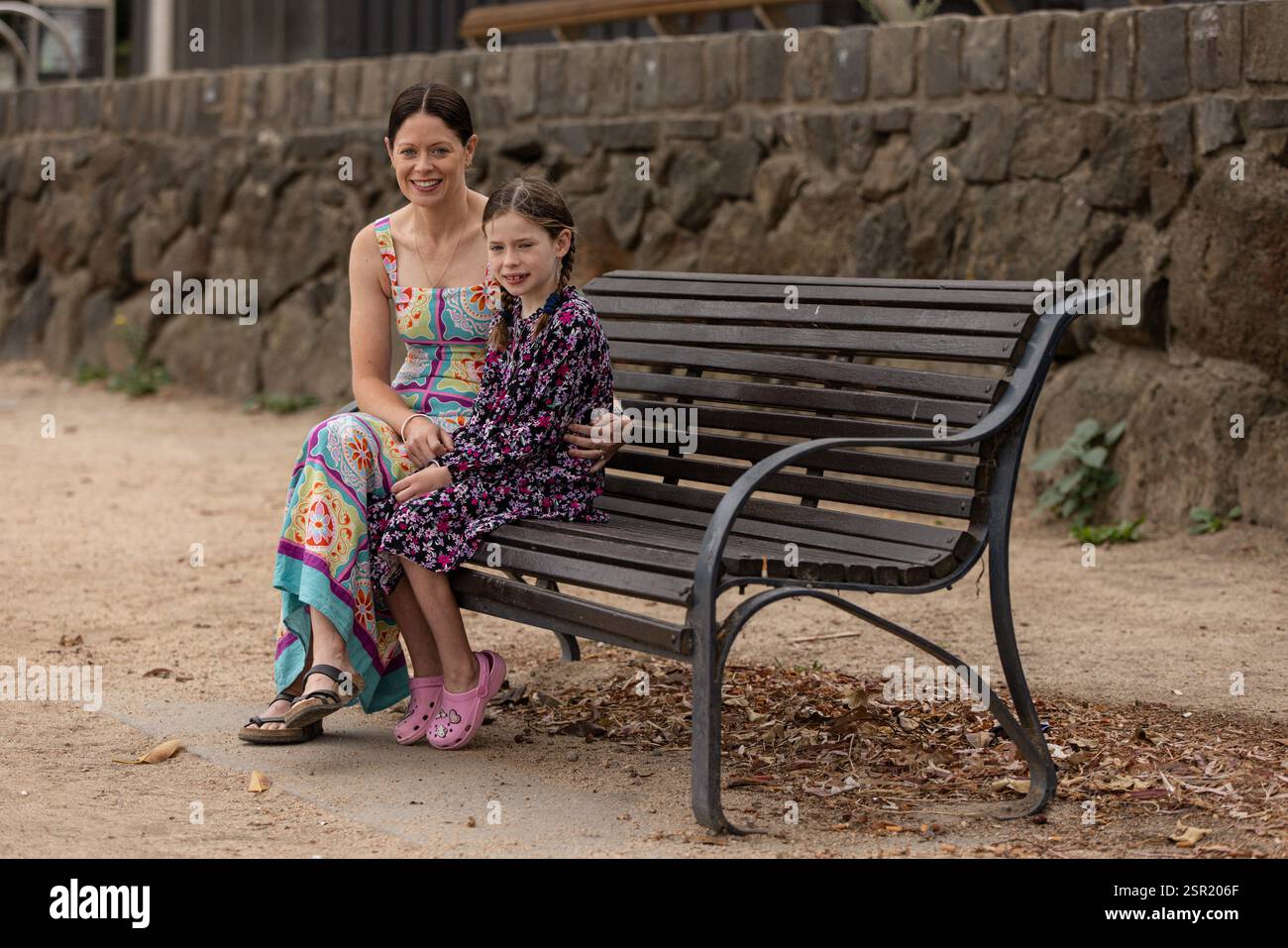 Melbourne, Australia. 28th Jan, 2025. Tammie Rees and her daughter Ava ...