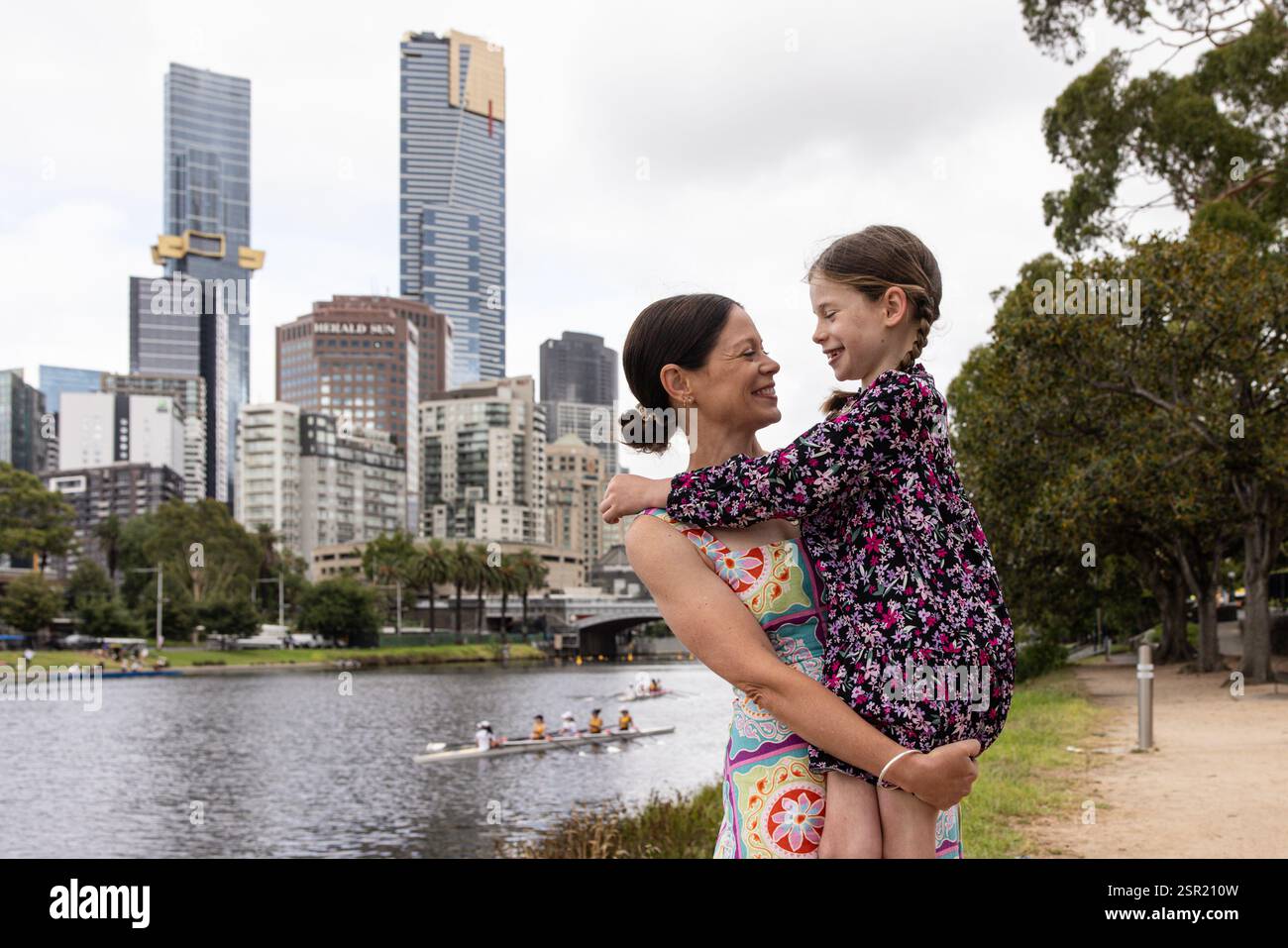 Melbourne, Australia. 28th Jan, 2025. Tammie Rees and her daughter Ava ...