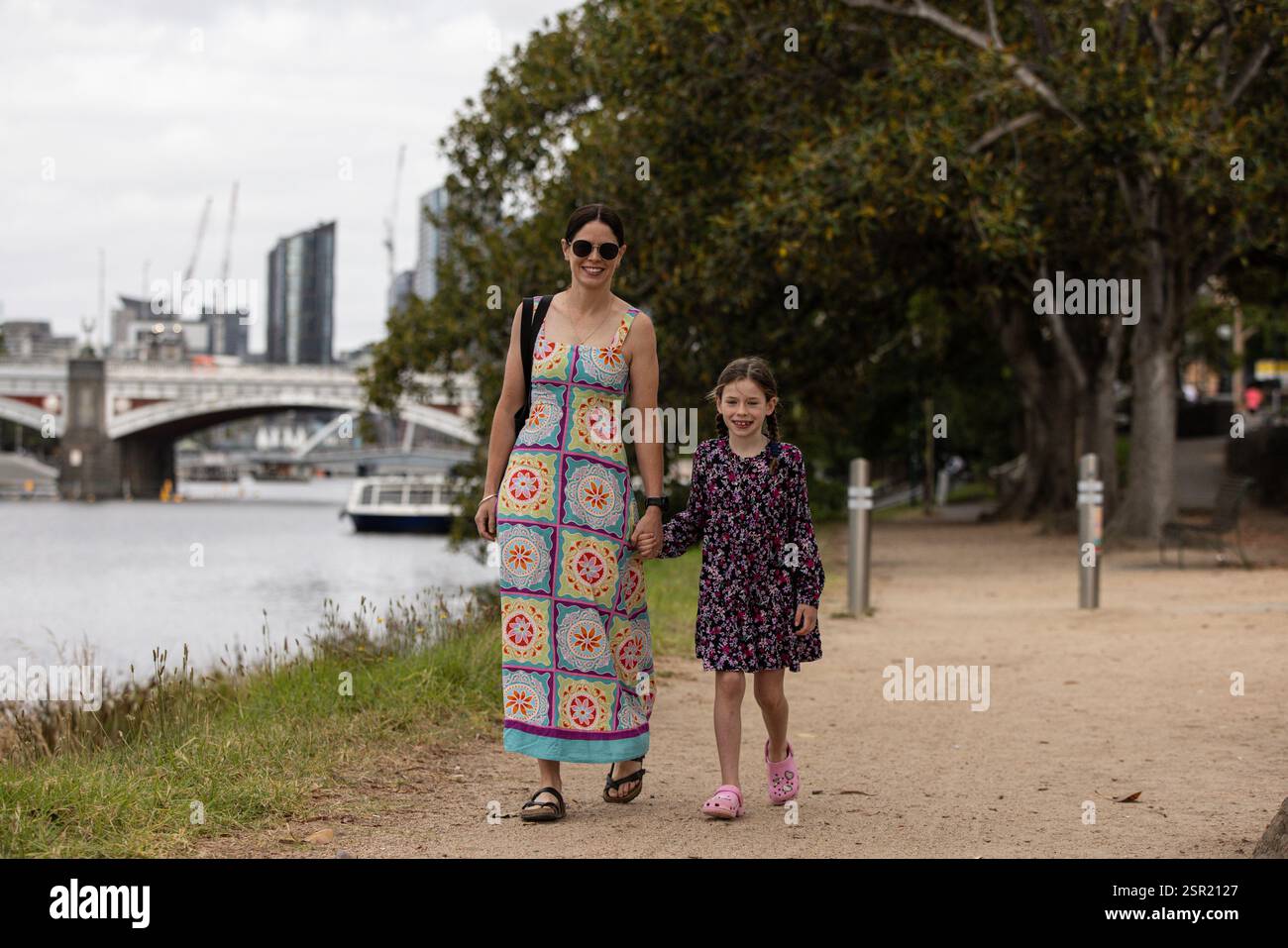 Melbourne, Australia. 28th Jan, 2025. Tammie Rees and her daughter Ava ...