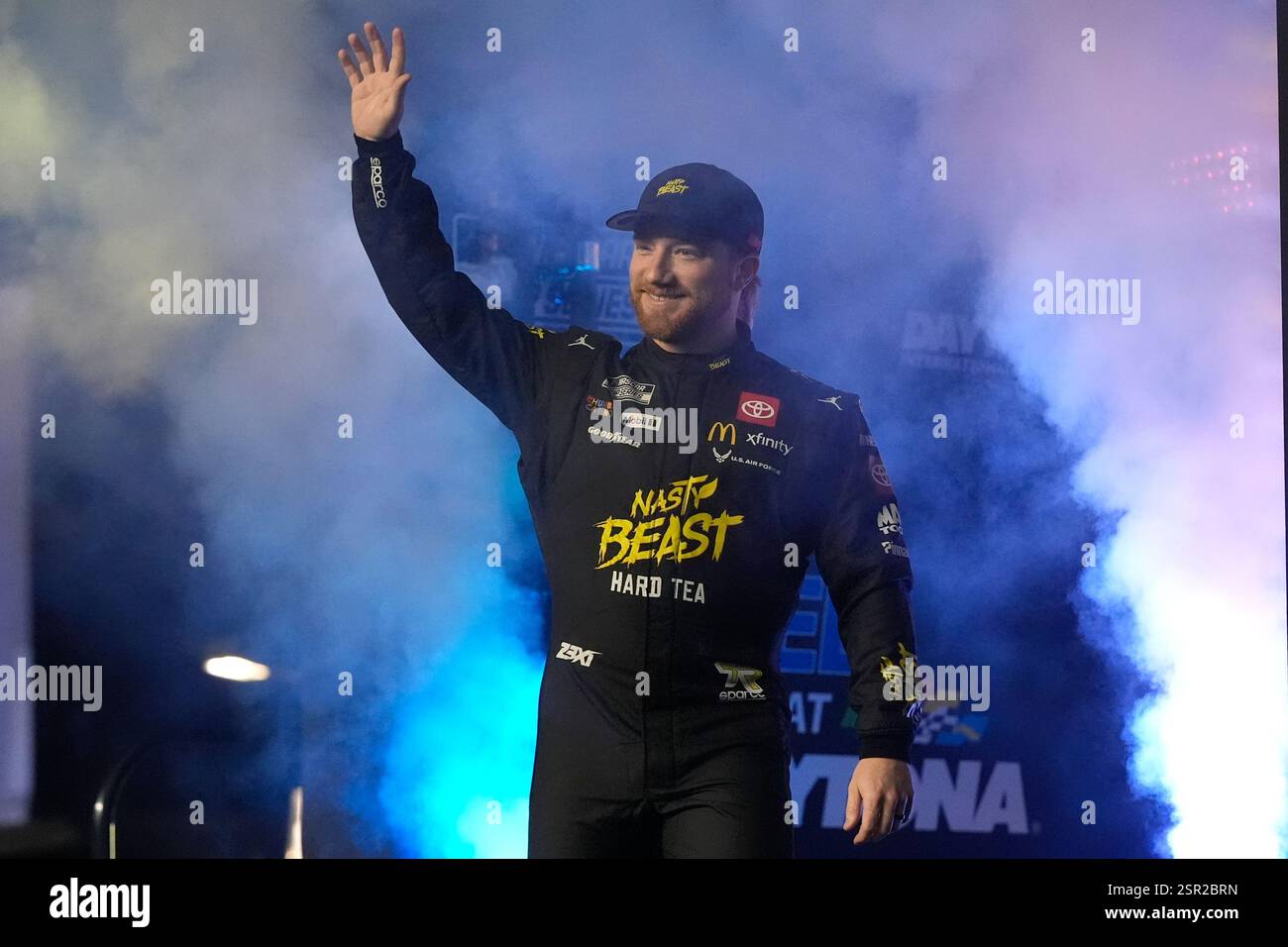 Tyler Reddick during driver introductions before two NASCAR Daytona 500 ...