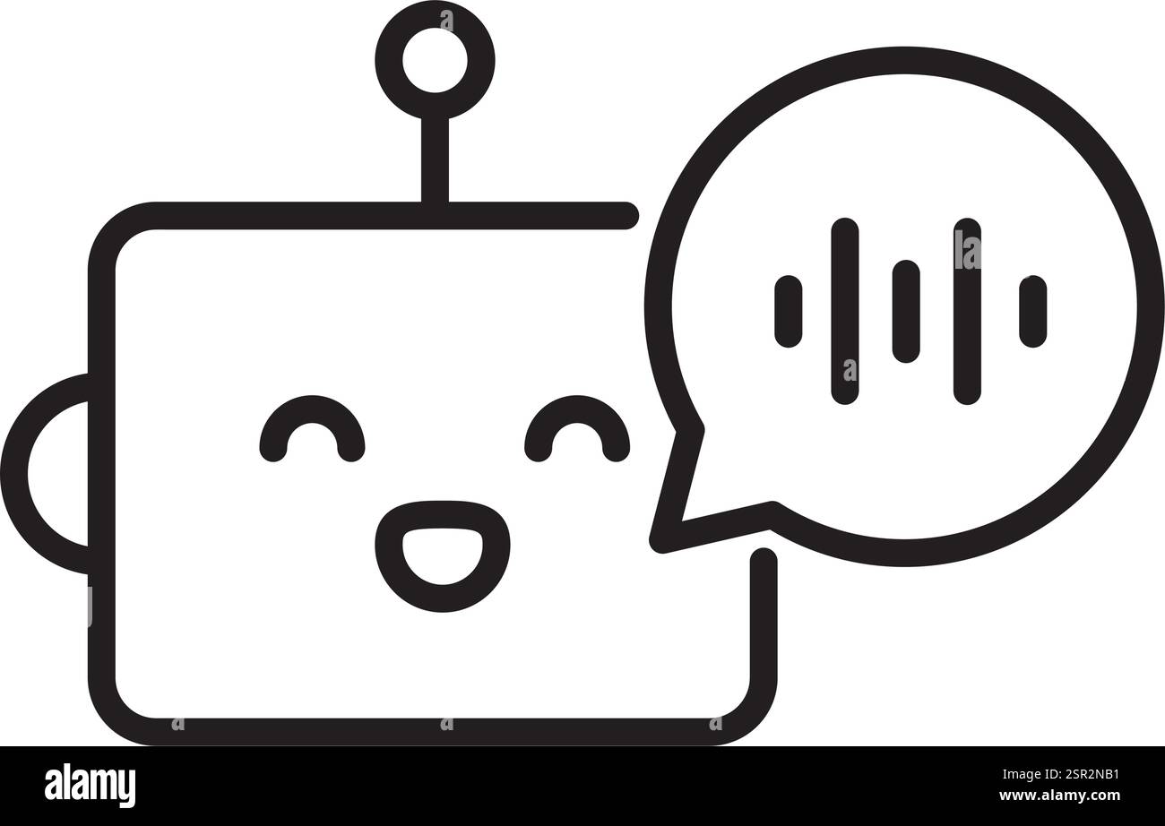 AI voice chatbot assistant icon Stock Vector Image & Art - Alamy