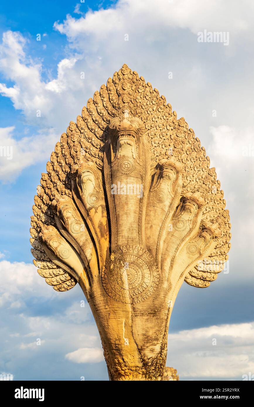 Majestic Naga Guardian of Angkor Wat, The Serpent of Khmer Legends ...