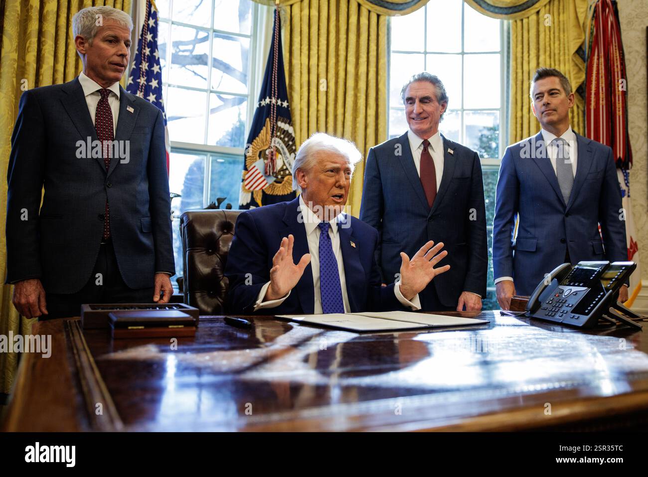 Washington, United States. 14th Feb, 2025. U.S. President Donald Trump ...