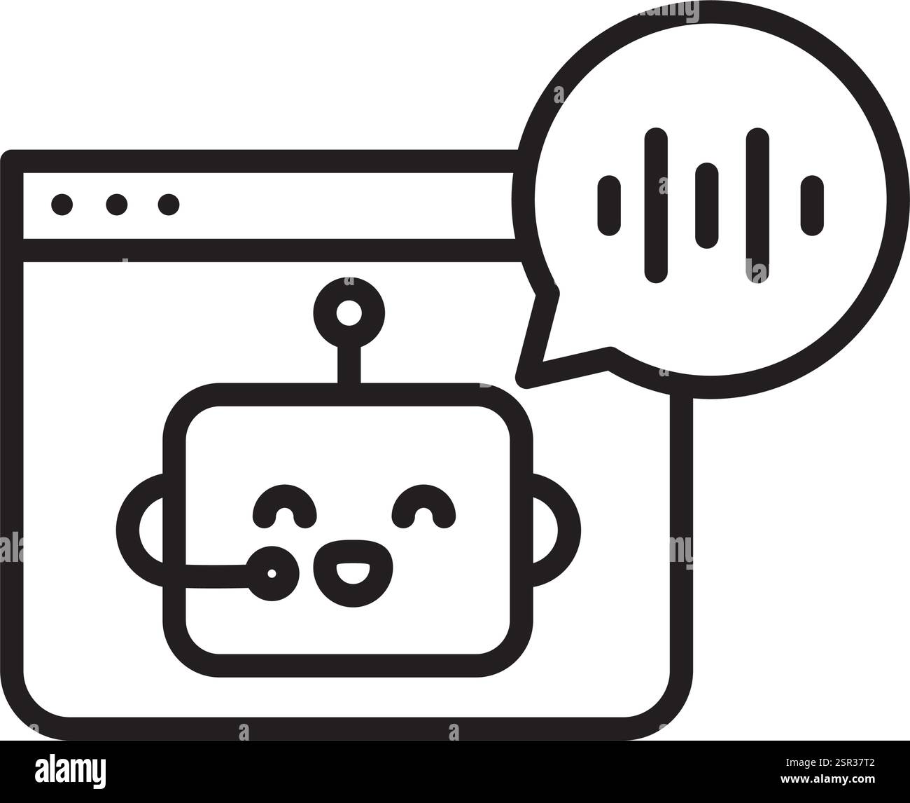 AI voice chatbot interface icon Stock Vector Image & Art - Alamy