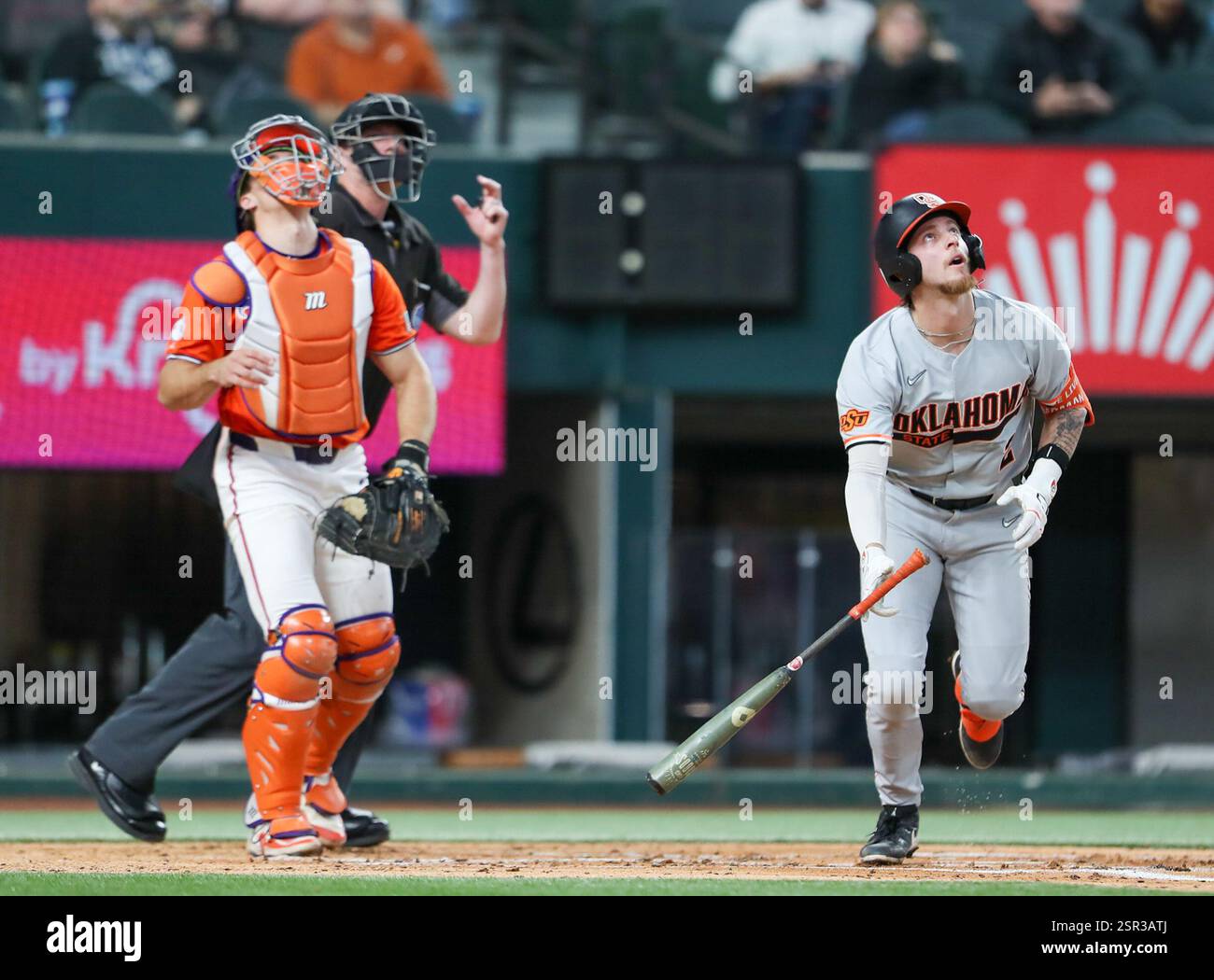 Arlington, Texas, USA. 14th Feb, 2025. OSU's AIDAN MEOLA (2), Clemson ...