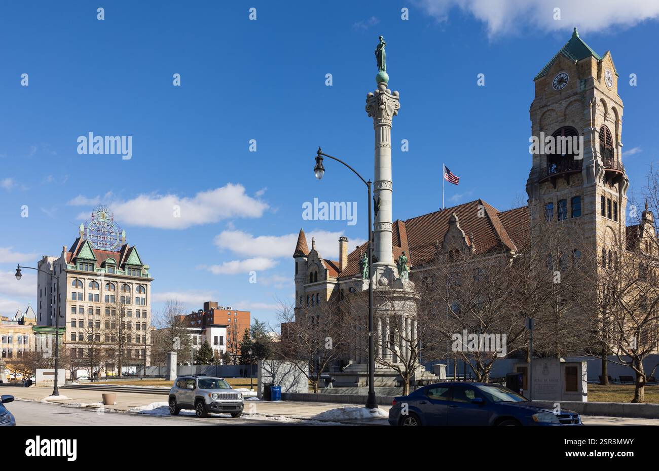 Scranton, PA - February 15, 2025 : Panorama view of Lackawanna County ...