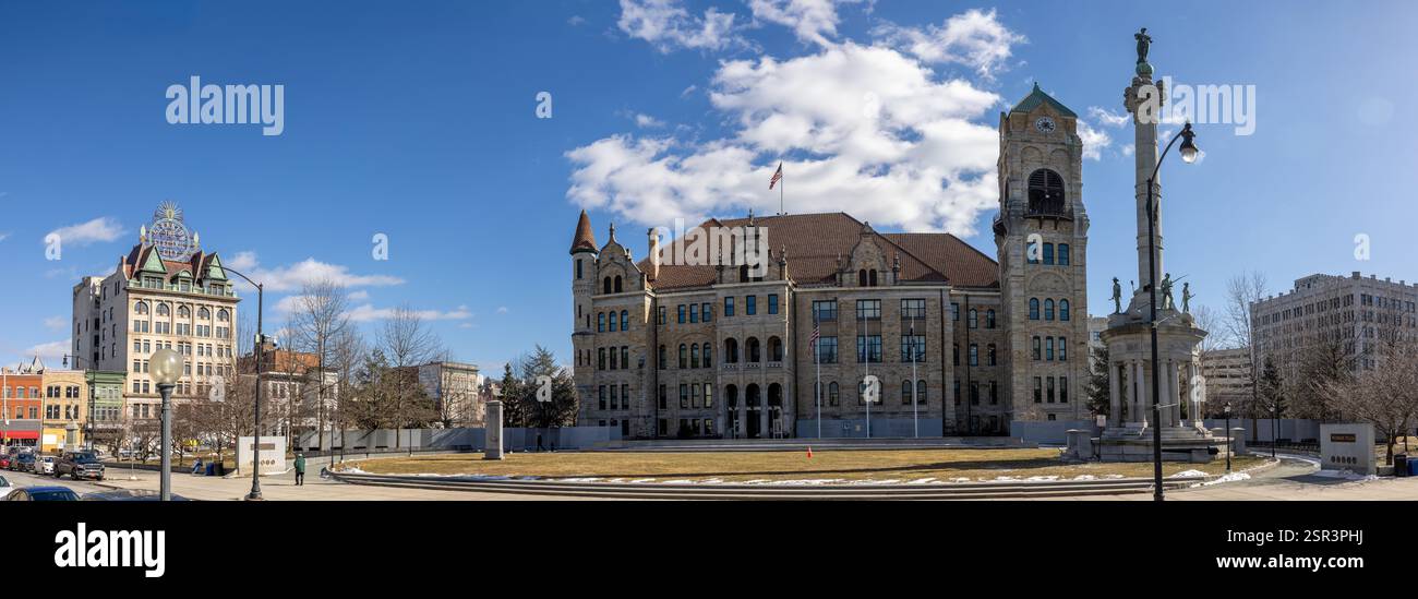 Scranton, PA - February 15, 2025 : Panorama view of Lackawanna County ...