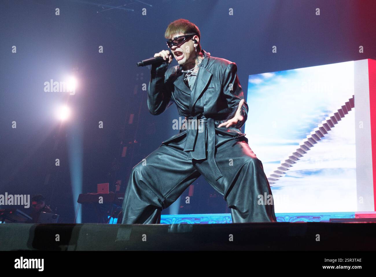 Madrid, Spain. 14th Feb, 2025. The artist Tiago PZK during his concert ...