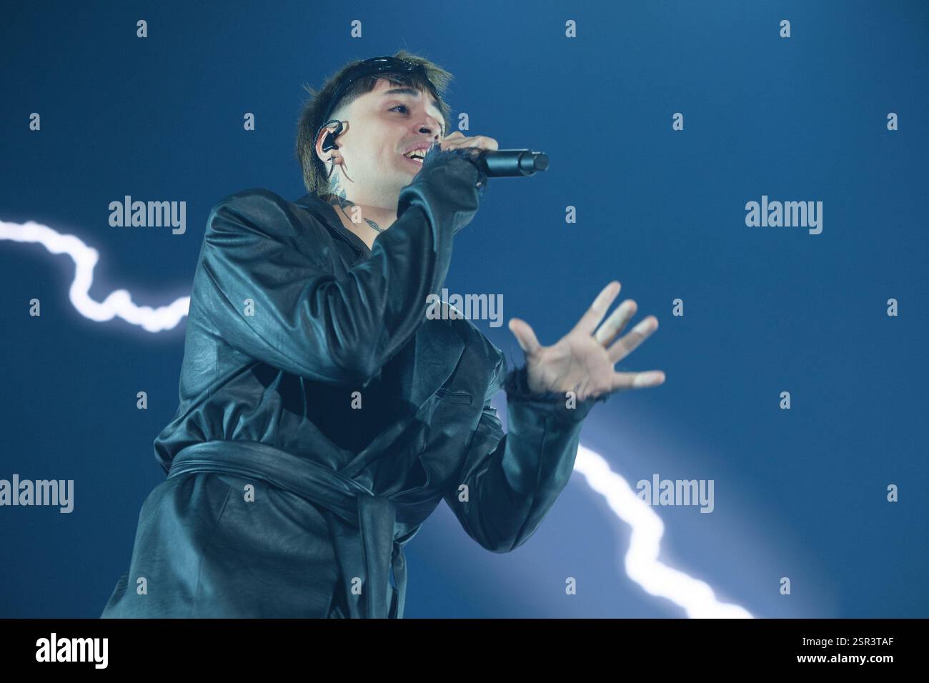 Madrid, Spain. 14th Feb, 2025. The artist Tiago PZK during his concert ...