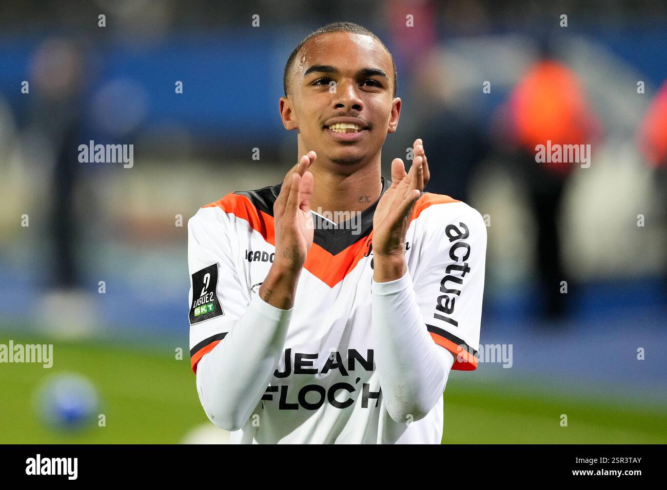 22 Eli Junior KROUPI (fcl) during the Ligue 2 BKT match between Troyes ...