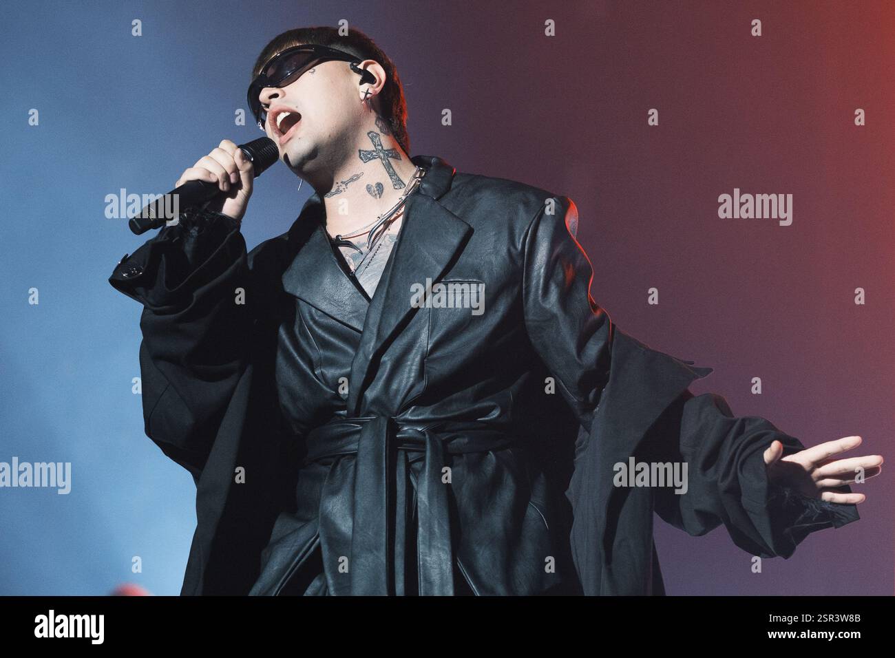 Madrid, Spain. 14th Feb, 2025. The artist Tiago PZK during his concert ...