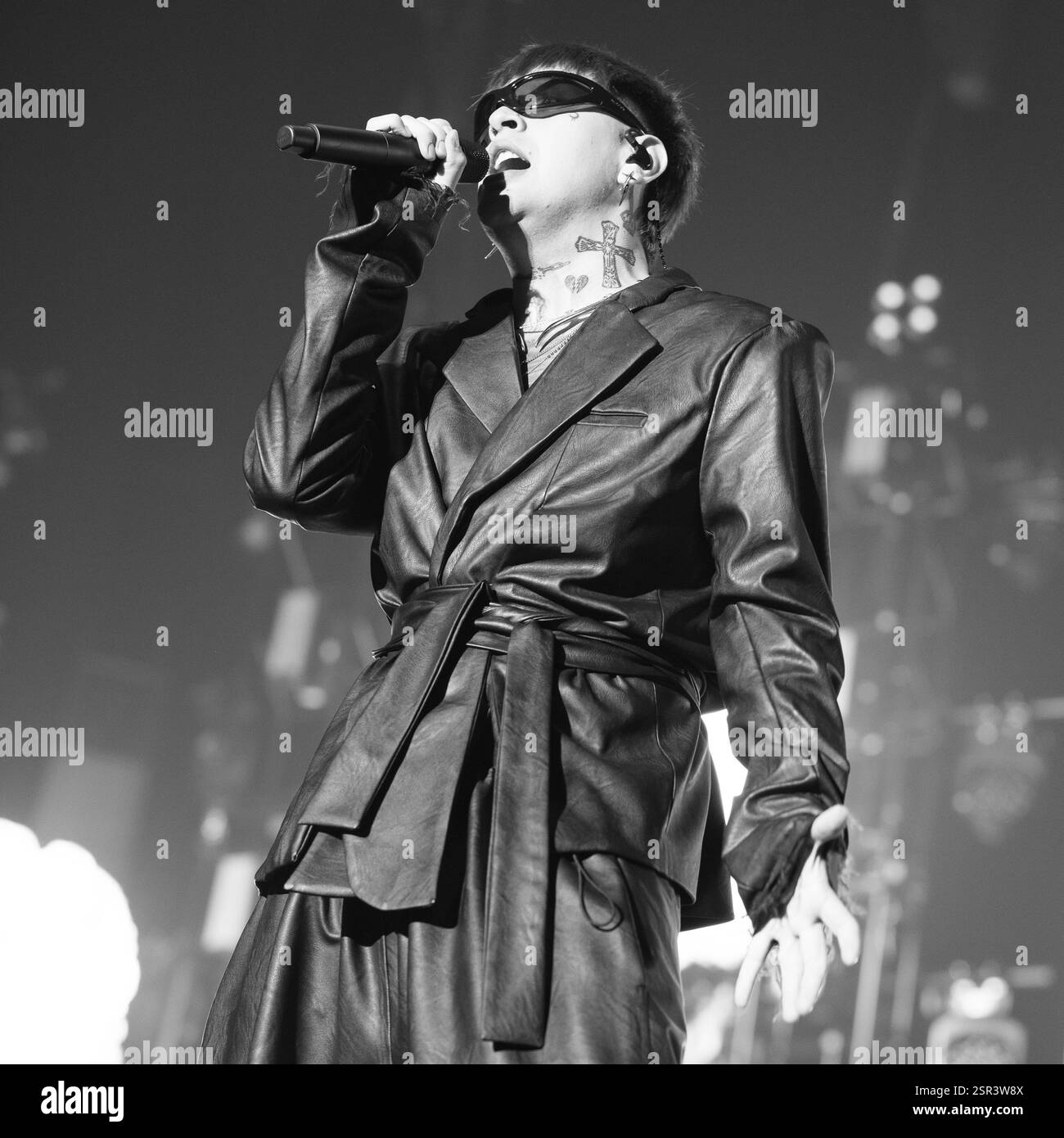 Madrid, Spain. 14th Feb, 2025. The artist Tiago PZK during his concert ...