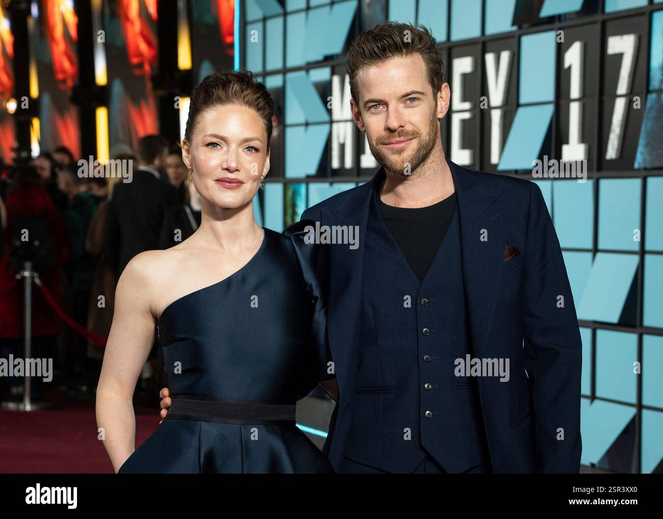 Holliday Grainger, left, and Harry Treadaway pose for photographers ...