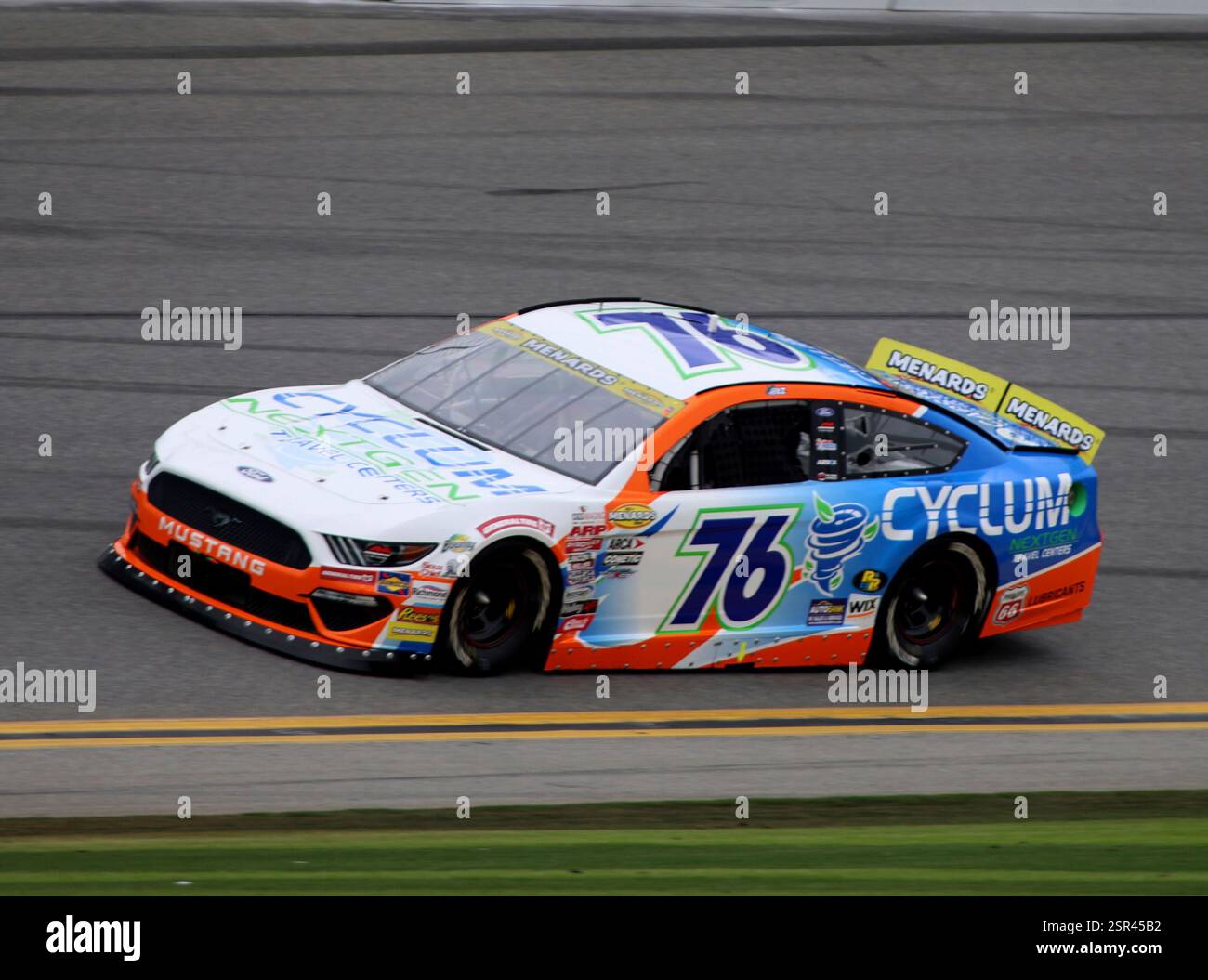 DAYTONA BEACH, FL - FEBRUARY 14: Kole Raz (#76 Cyclum Renewable Truck ...