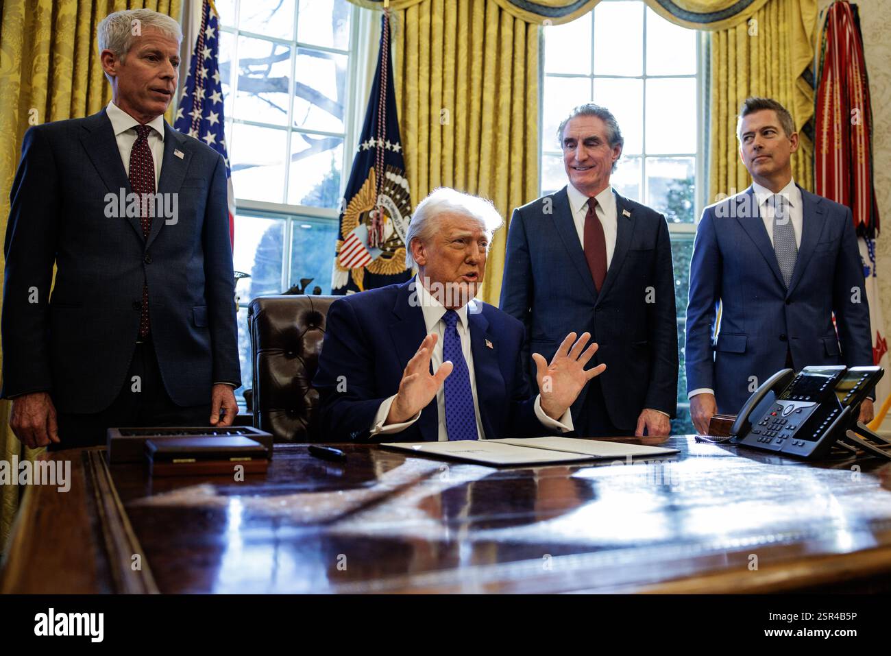 Washington, United States. 14th Feb, 2025. U.S. President Donald Trump ...