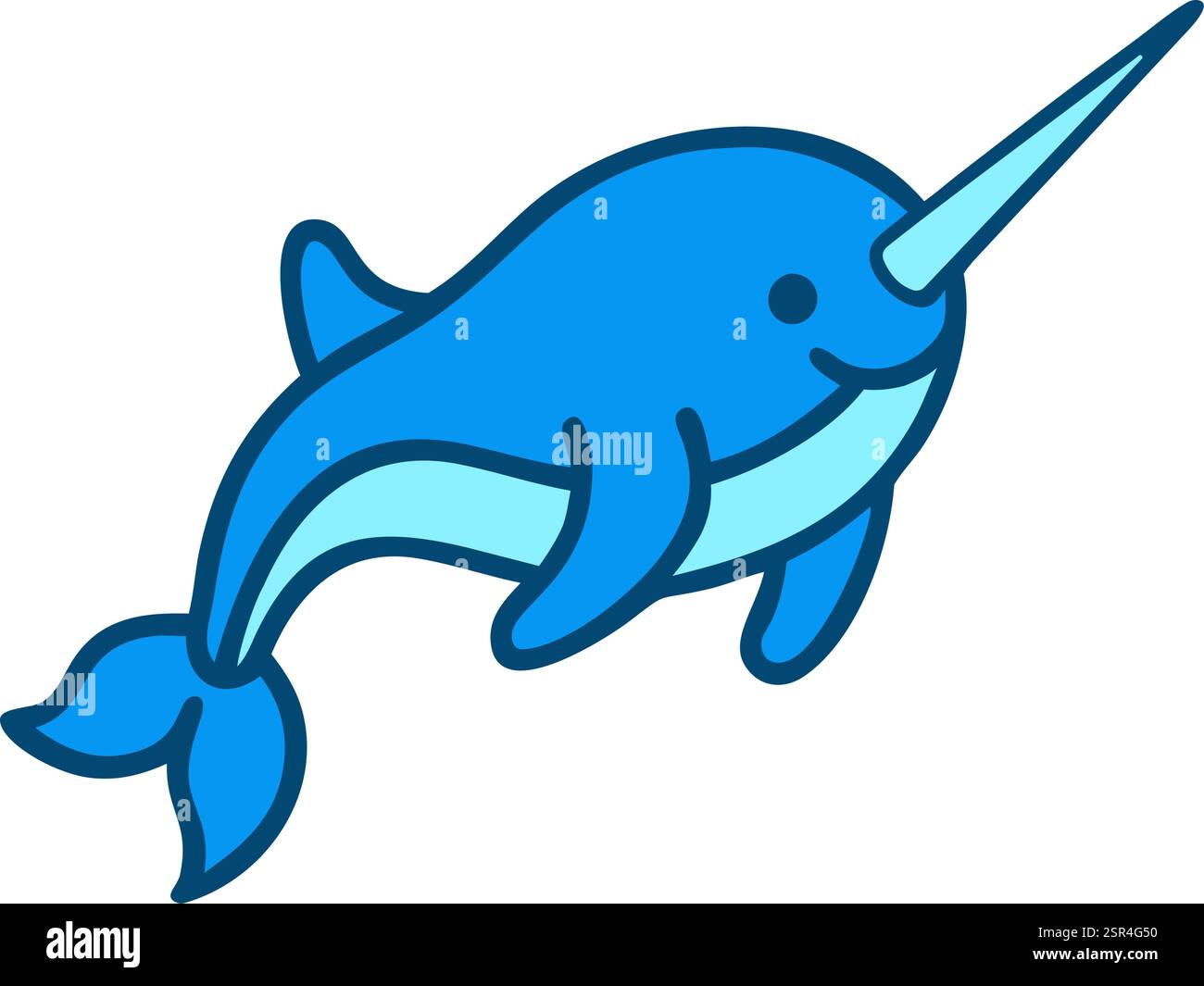Ocean wildlife narwhal icon Stock Vector Image & Art - Alamy