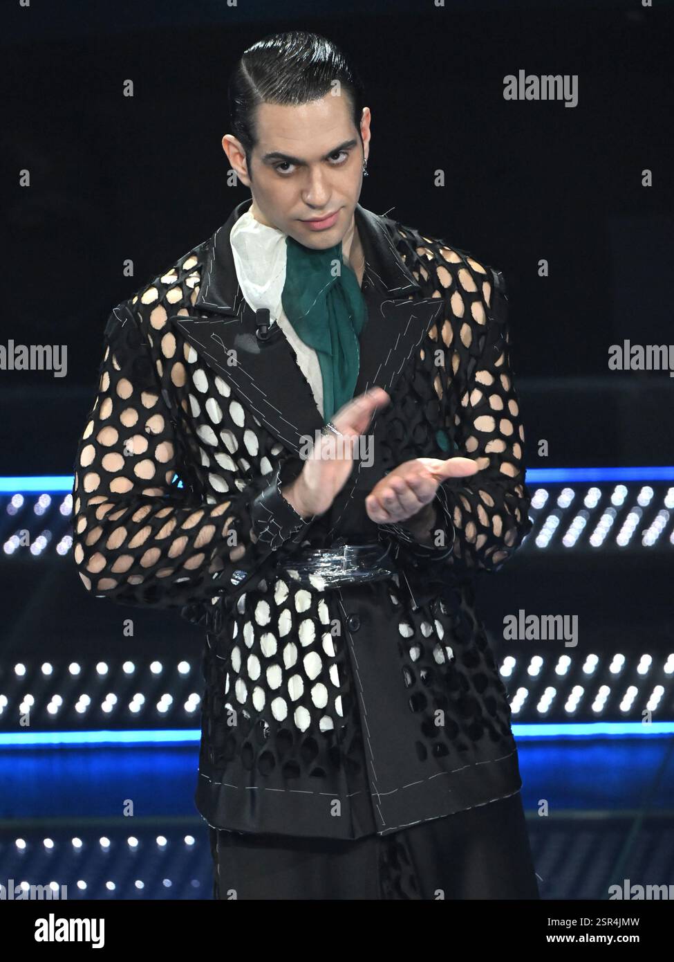 Sanremo, Italy. 15th Feb, 2025. Fourth Evening. In the photo: Mahmood ...